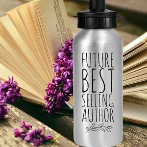 YOUNG WRITERS GIFT Big Water Bottle Future Best Selling Author Gift for ...
