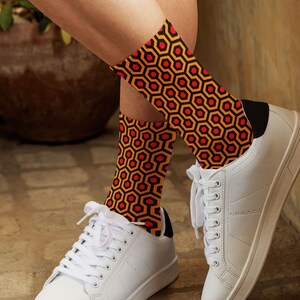 Over Look Motel Hallway Carpet Pattern, Tube Socks, Horror Movie Lover ...