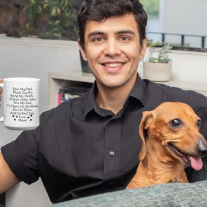 Dog Dad Mug, Personalized, Funny Dad Gifts, Dear Dog Dad, From the Dog ...