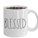 Blessed Mug Minimalist Blessed Coffee Cup Skinny Font One - Etsy