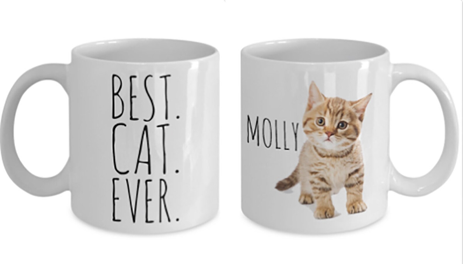 Personalized Cat Photo Mug: Custom Cat Mom Gift - Etsy