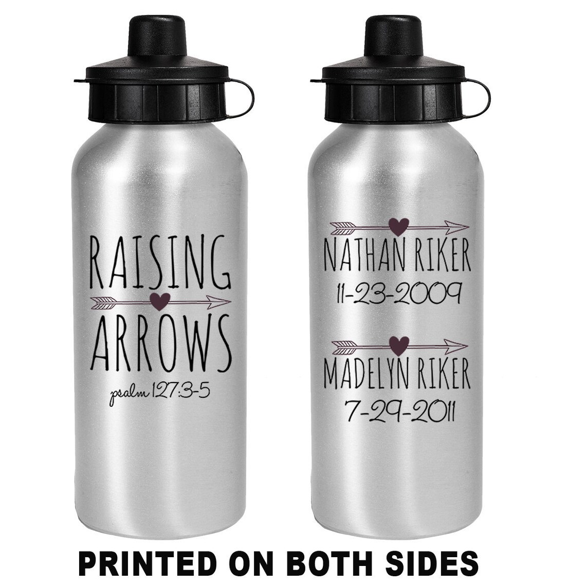 Personalized Raising Arrows Water Bottle: Christian Mom Gift, Custom ...