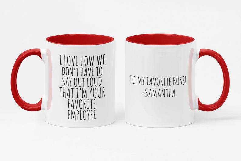 Funny Boss Mug: Favorite Employee Gag Gift - Personalized Ceramic ...
