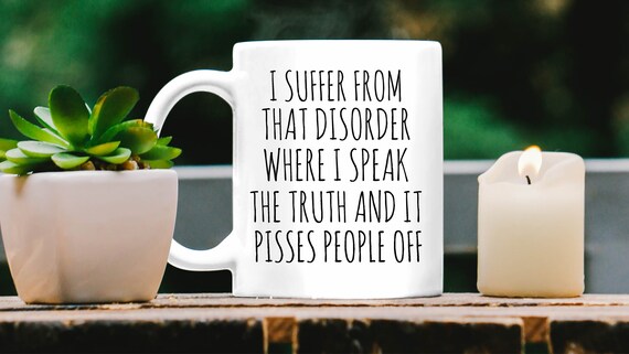 Speak the Truth Funny Coffee Mug Minimalist Political | Etsy