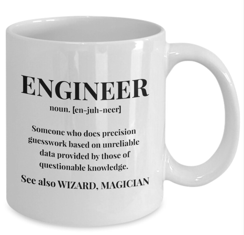 Funny Engineer Coffee Mug Engineer Definition Engineer Mug - Etsy