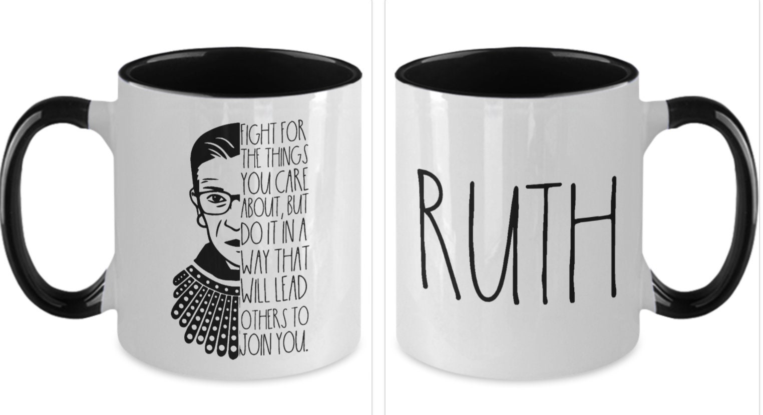 RBG Fight Mug Inspirational Ruth Bader Ginsburg Gift Fight - Etsy