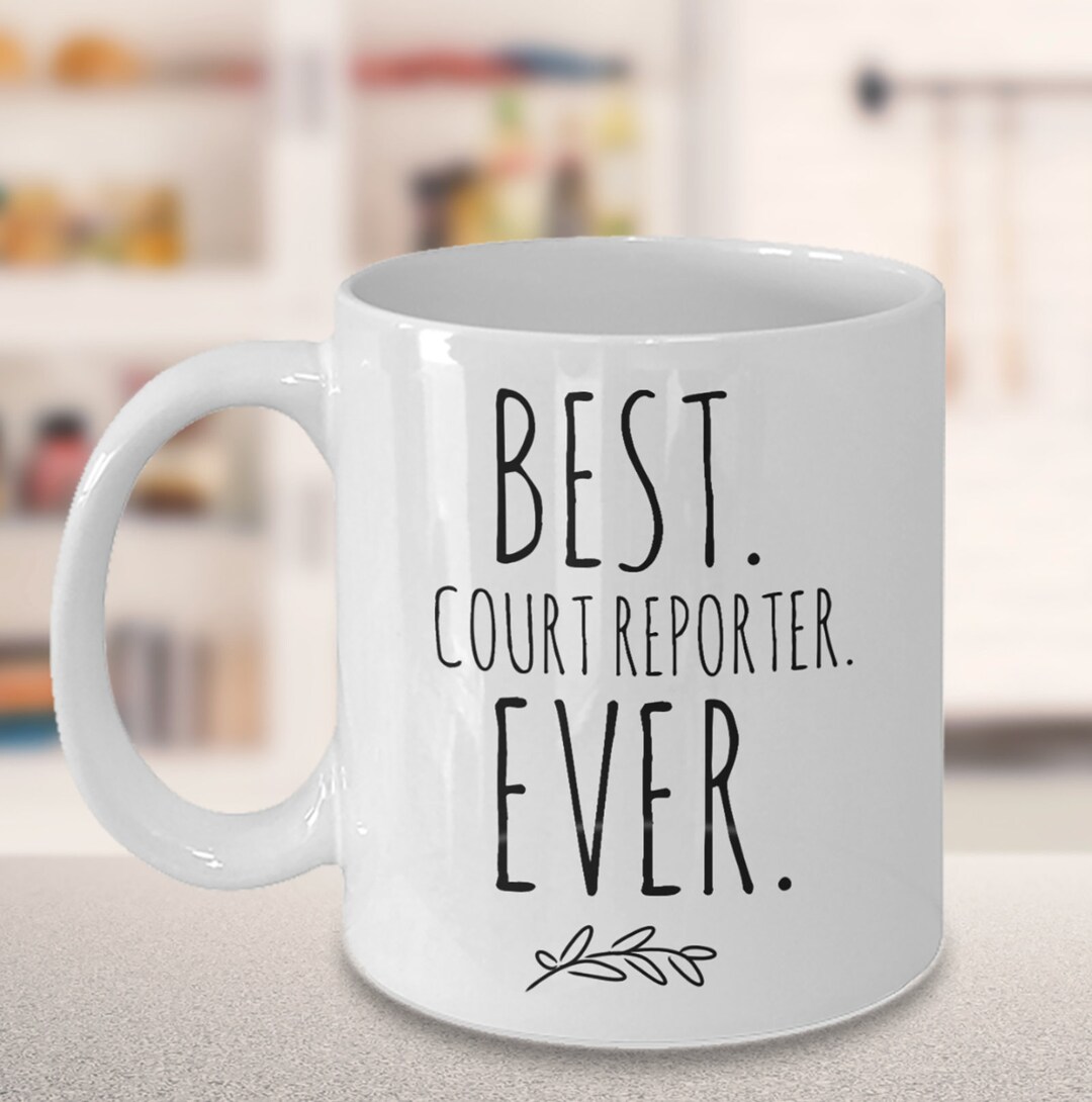 Court Reporter Mug, Gifts for Court Reporter, Minimalist, Personalized ...