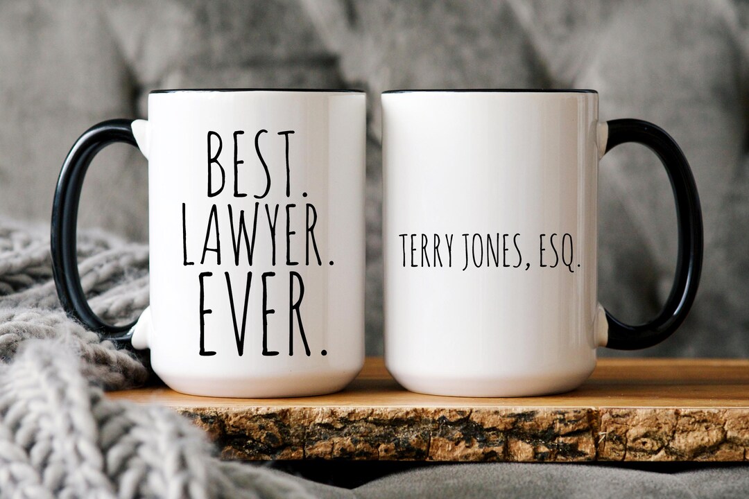 Personalized Lawyer Coffee Mug, Best Lawyer Ever Cup, Law School ...
