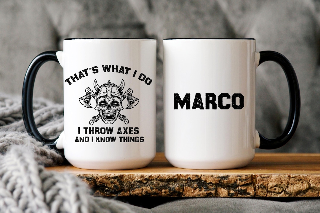 Personalized Axe Throwing Mug: Funny Gift for Axe Games - Etsy
