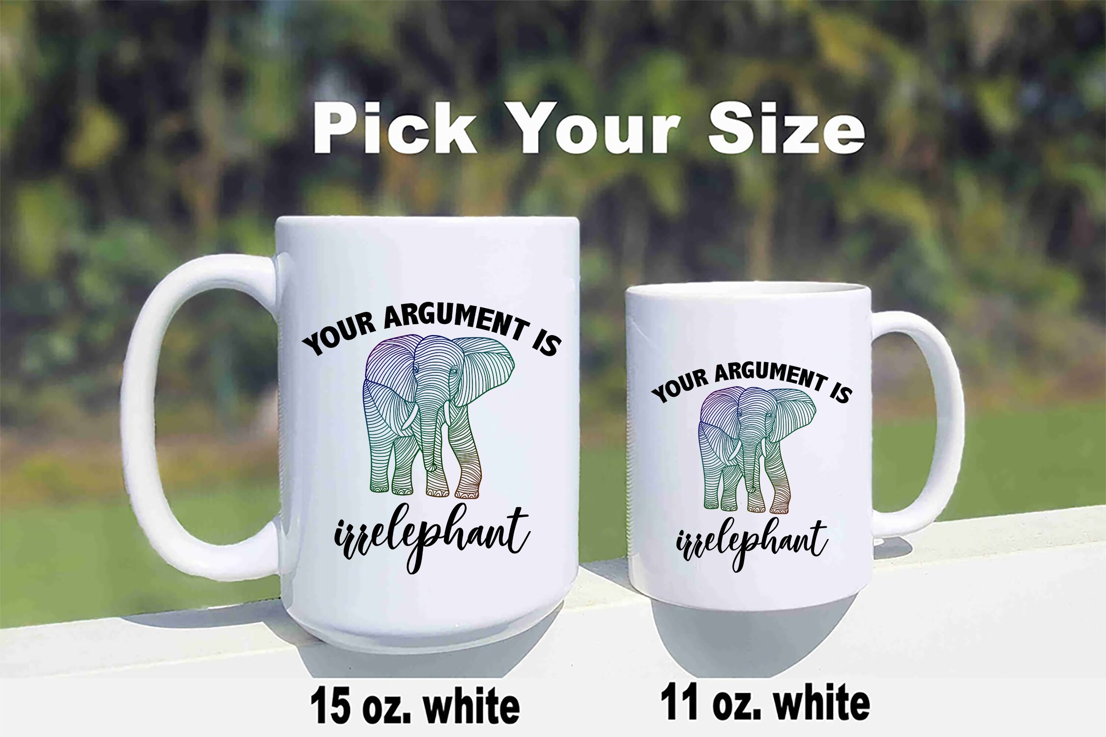 Lawyer Gift Your Argument is Irrelephant Funny Elephant Coffee - Etsy