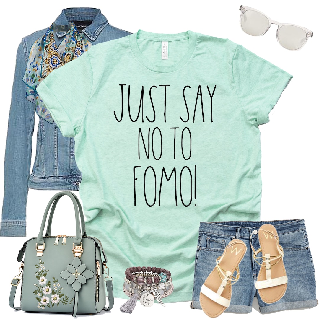 Just Say No to FOMO Shirt Funny Social Anxiety Tee Fear of - Etsy