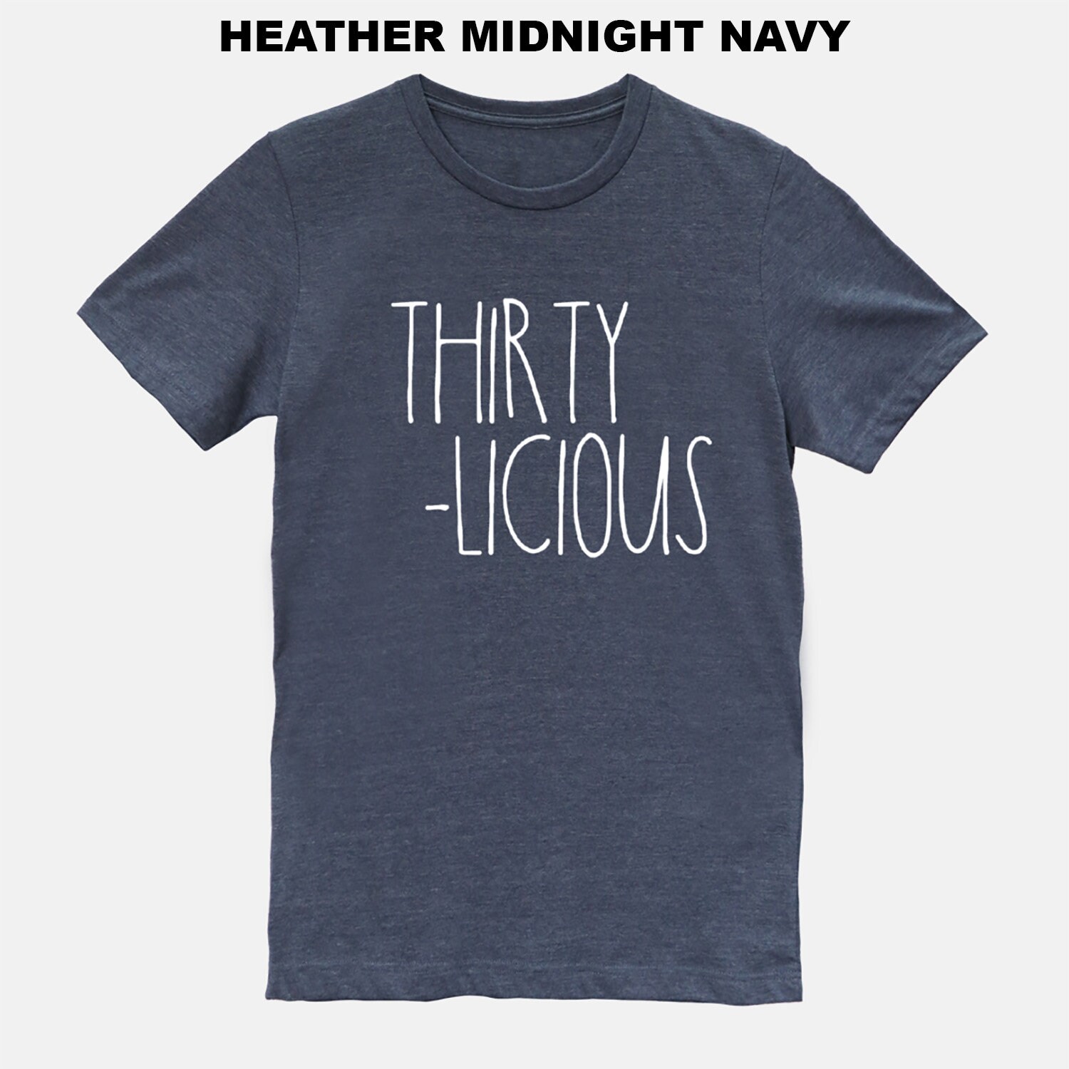 30th Birthday Tee Thirty-licious Unisex BELLA CANVAS - Etsy