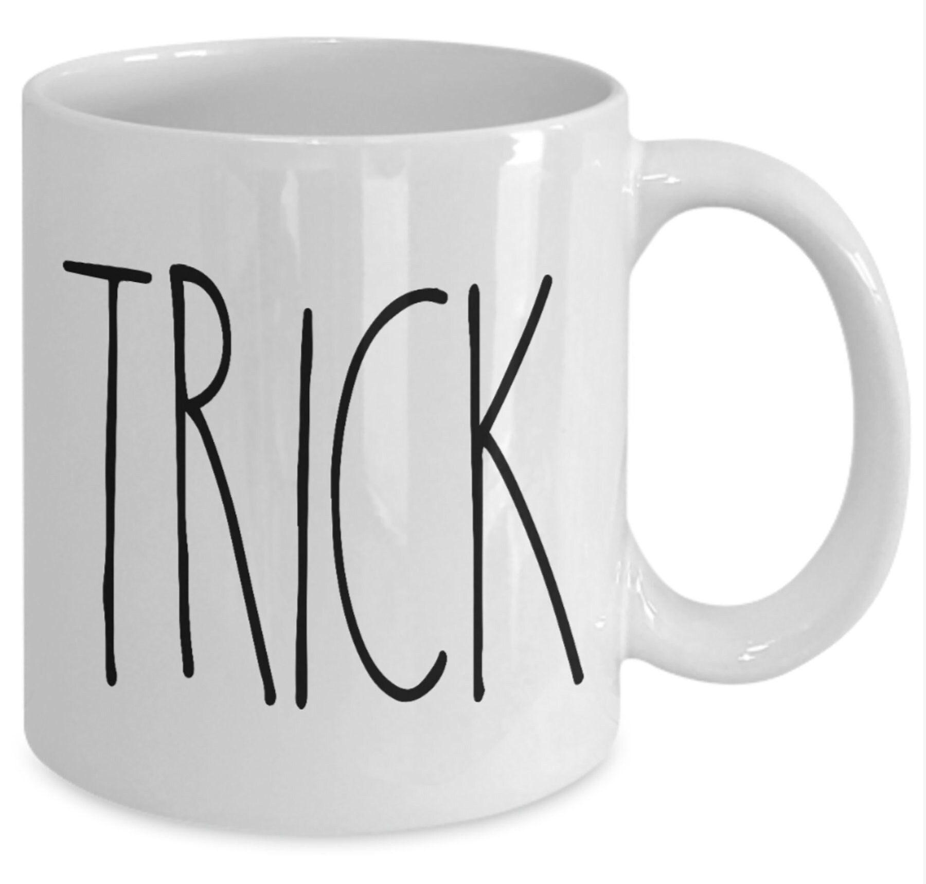 Trick or Treat Mug Set Halloween Mug Set Trick Treat Mugs | Etsy