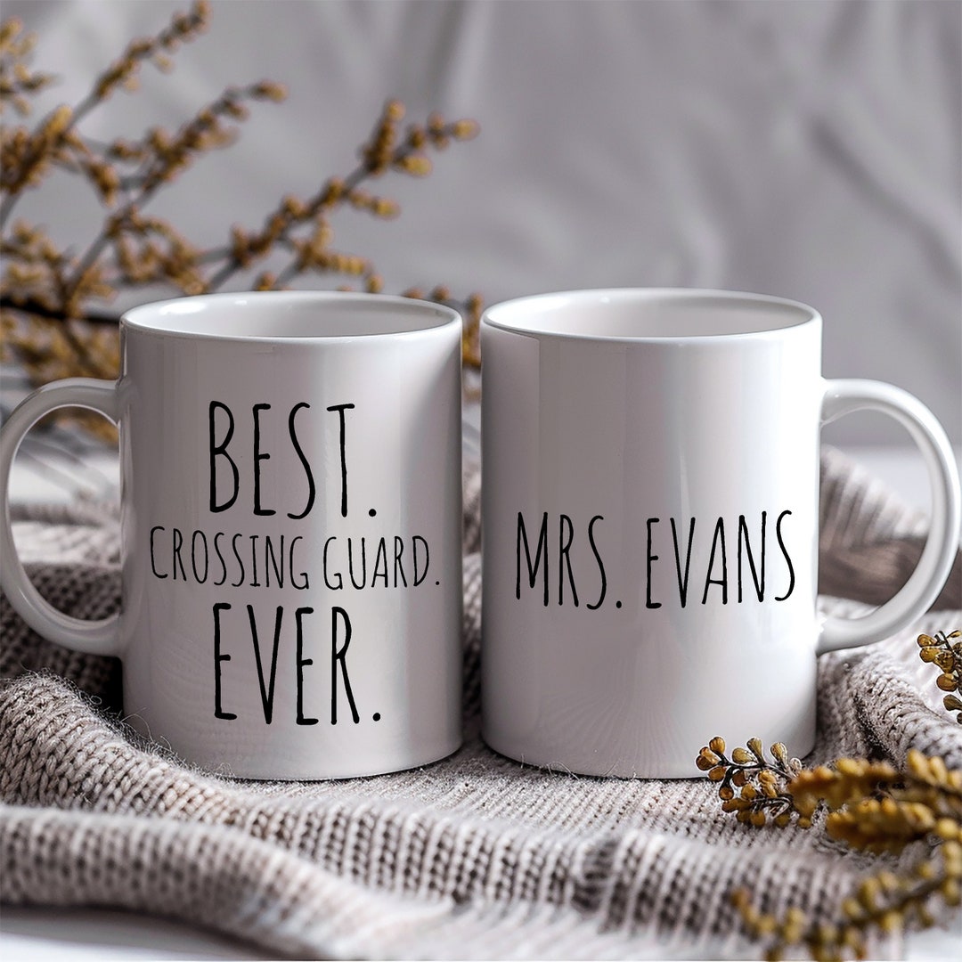 Personalized Crossing Guard Gift, Crossing Guard Mug, Best Crossing ...