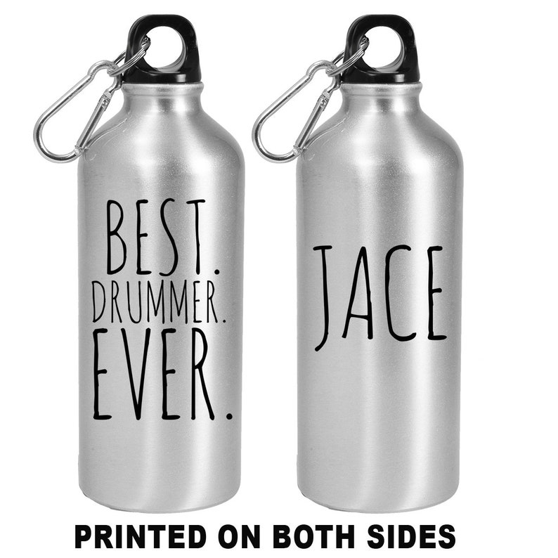 BEST DRUMMER EVER Personalized Water Bottle Drummer Gifts for - Etsy