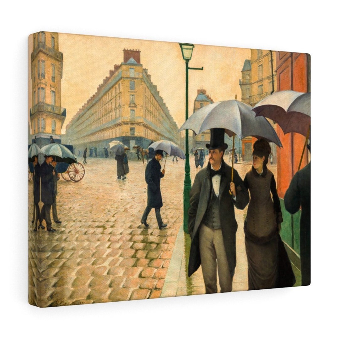 Paris Street Rainy Day Canvas Print: Gustave Caillebotte Impressionist ...