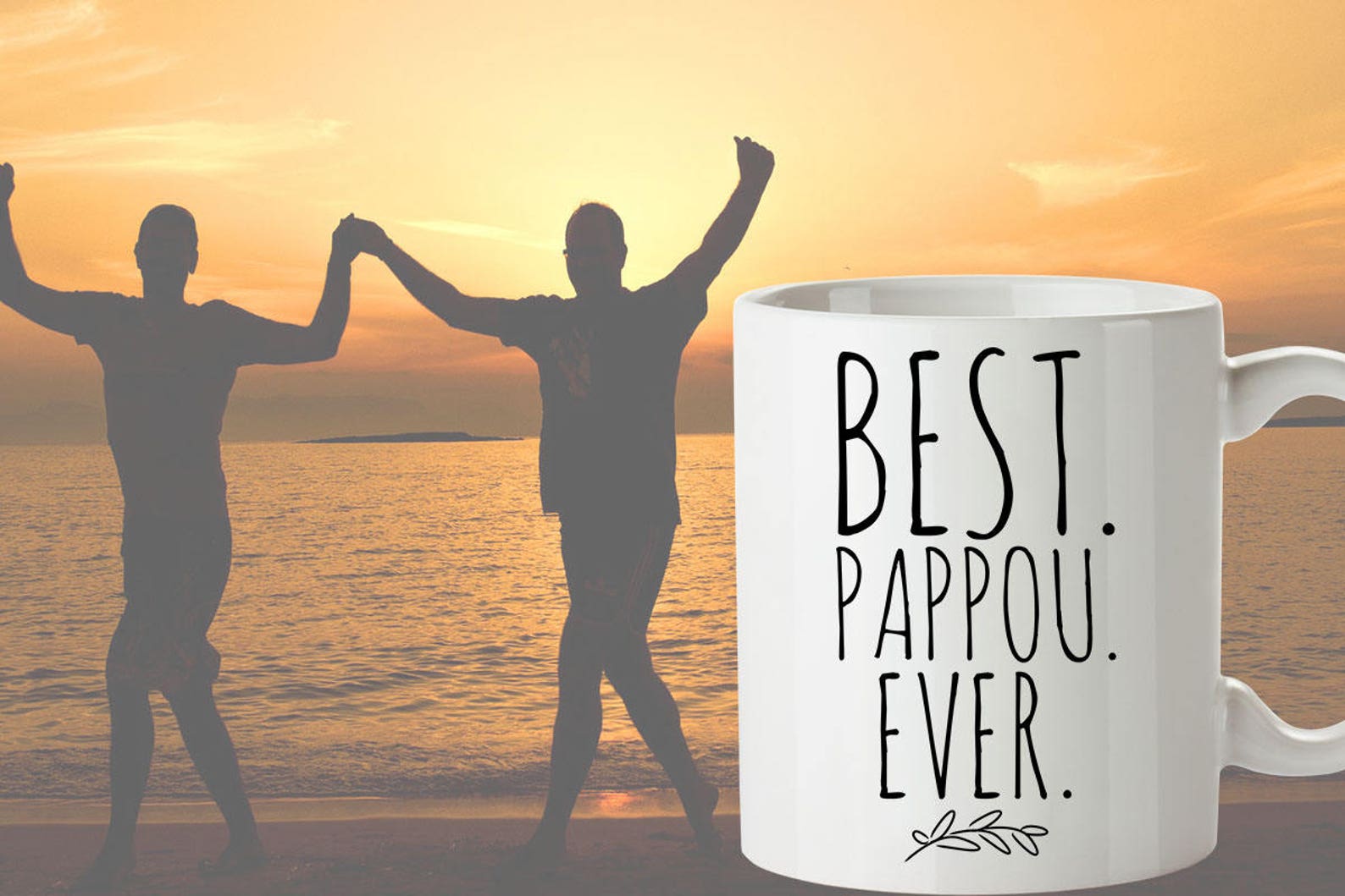 BEST PAPPOU EVER Coffee Mug Gift for Greek Grandpa Pappou Mug | Etsy