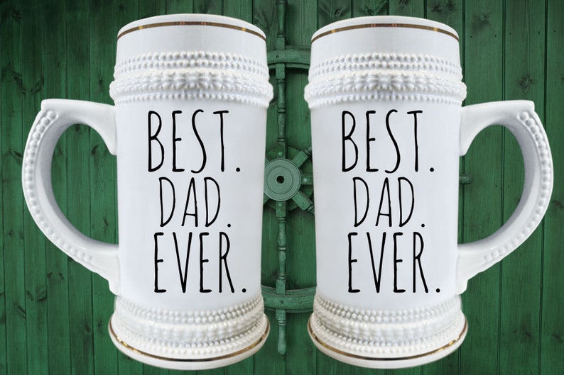 DAD Gifts Best Dad Ever Beer Stein Unique Gift Idea for - Etsy