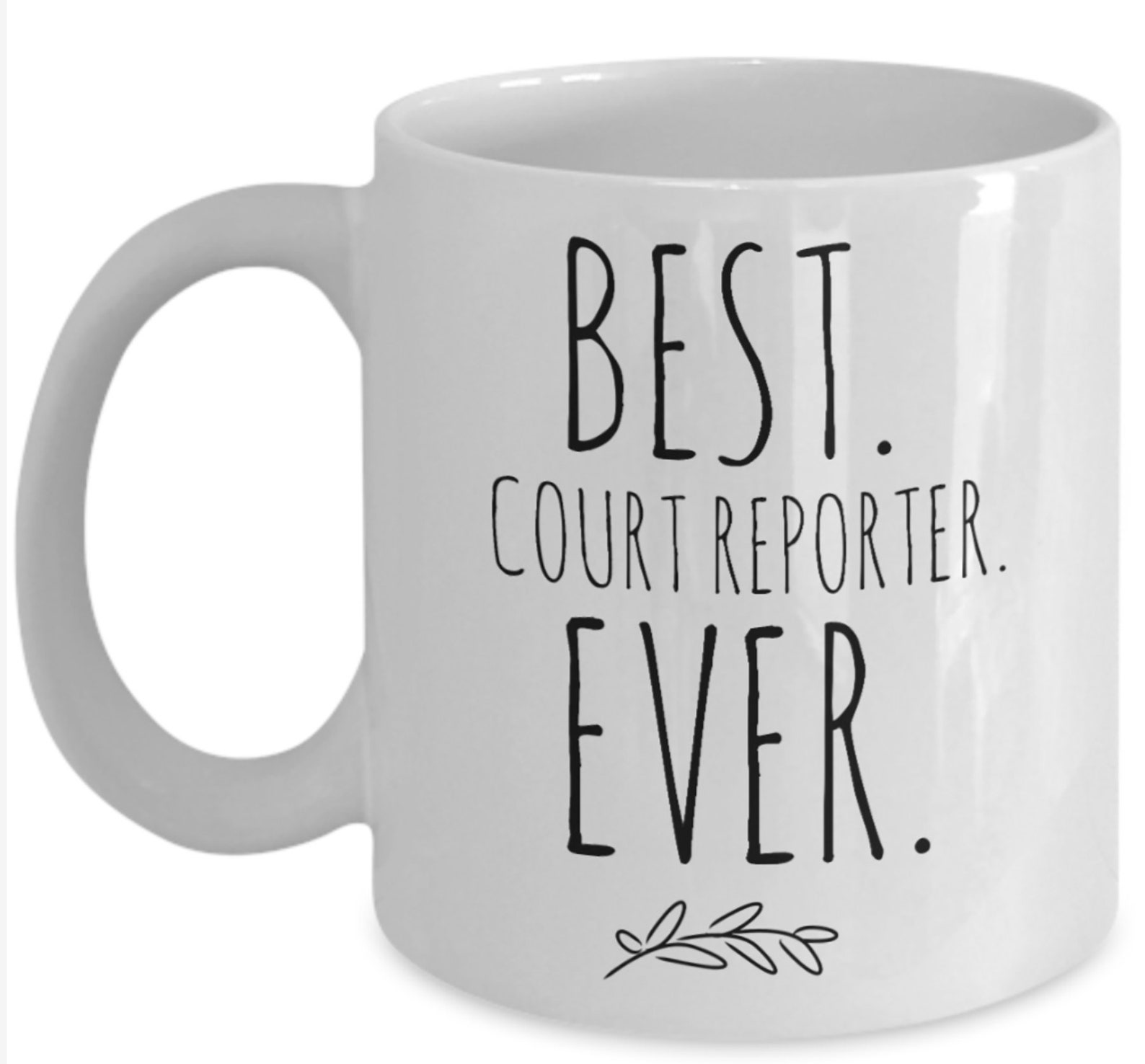 Court Reporter Mug, Gifts for Court Reporter, Minimalist, Personalized ...