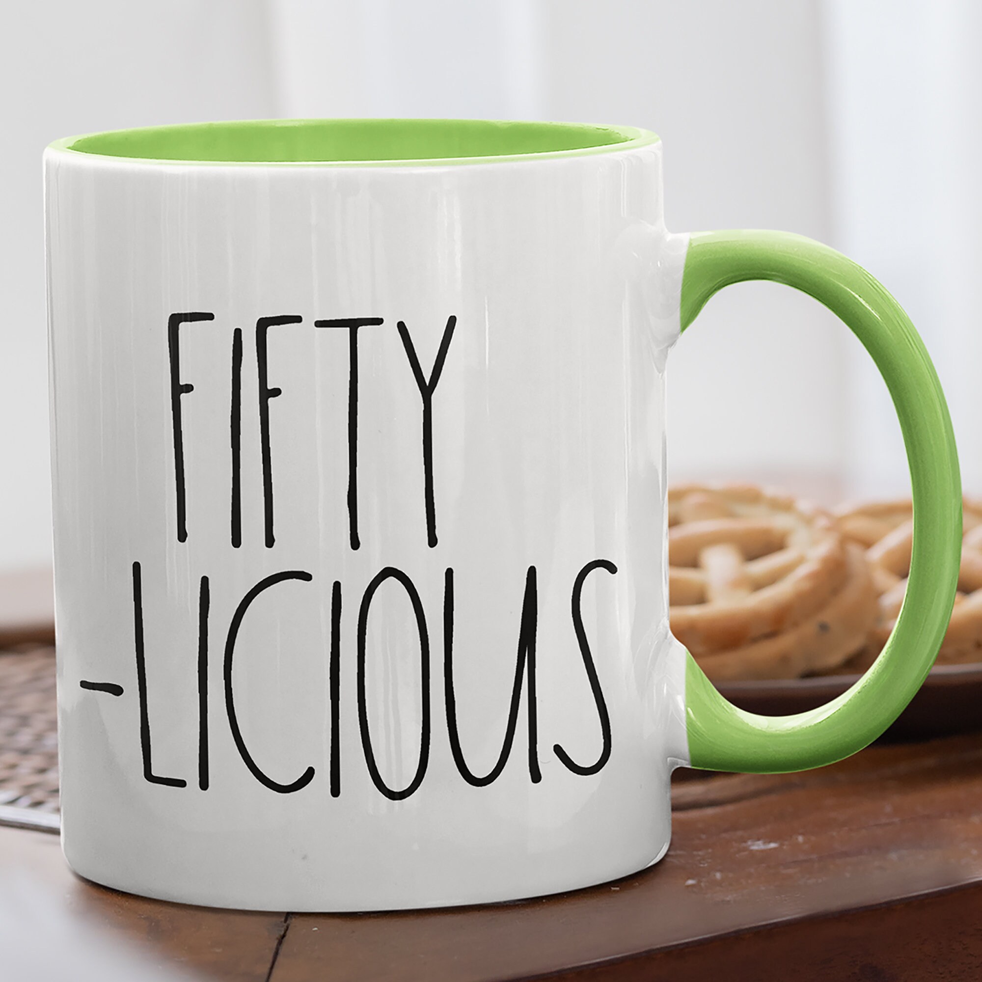 Personalized 50th Birthday Gift for Women Fifty-licious | Etsy