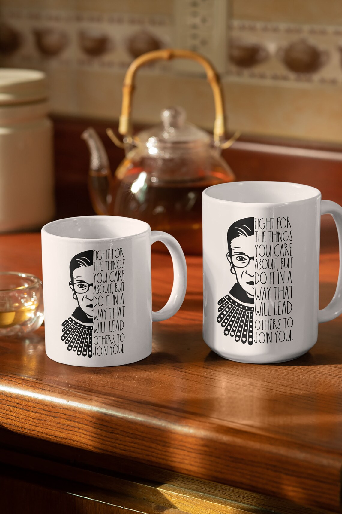 RBG Fight Mug Inspirational Ruth Bader Ginsburg Gift Fight | Etsy