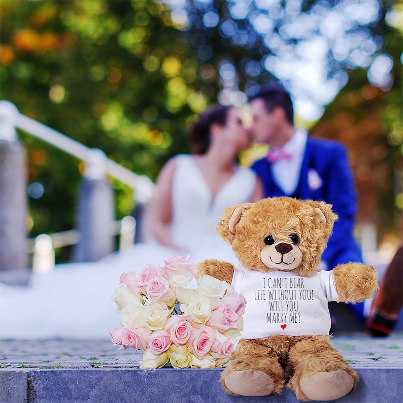 Personalized Will You Marry Me Proposal Gift Pack Teddy Bear - Etsy