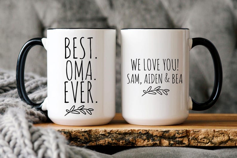 Best Oma Ever Coffee Mug, German Grandma Gift, Personalized Oma ...