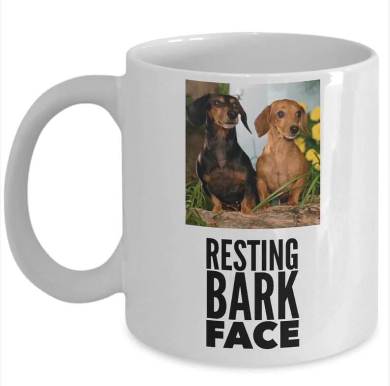 Personalized Dog Photo Mug: Resting Bark Face, Custom Pet Gift - Etsy