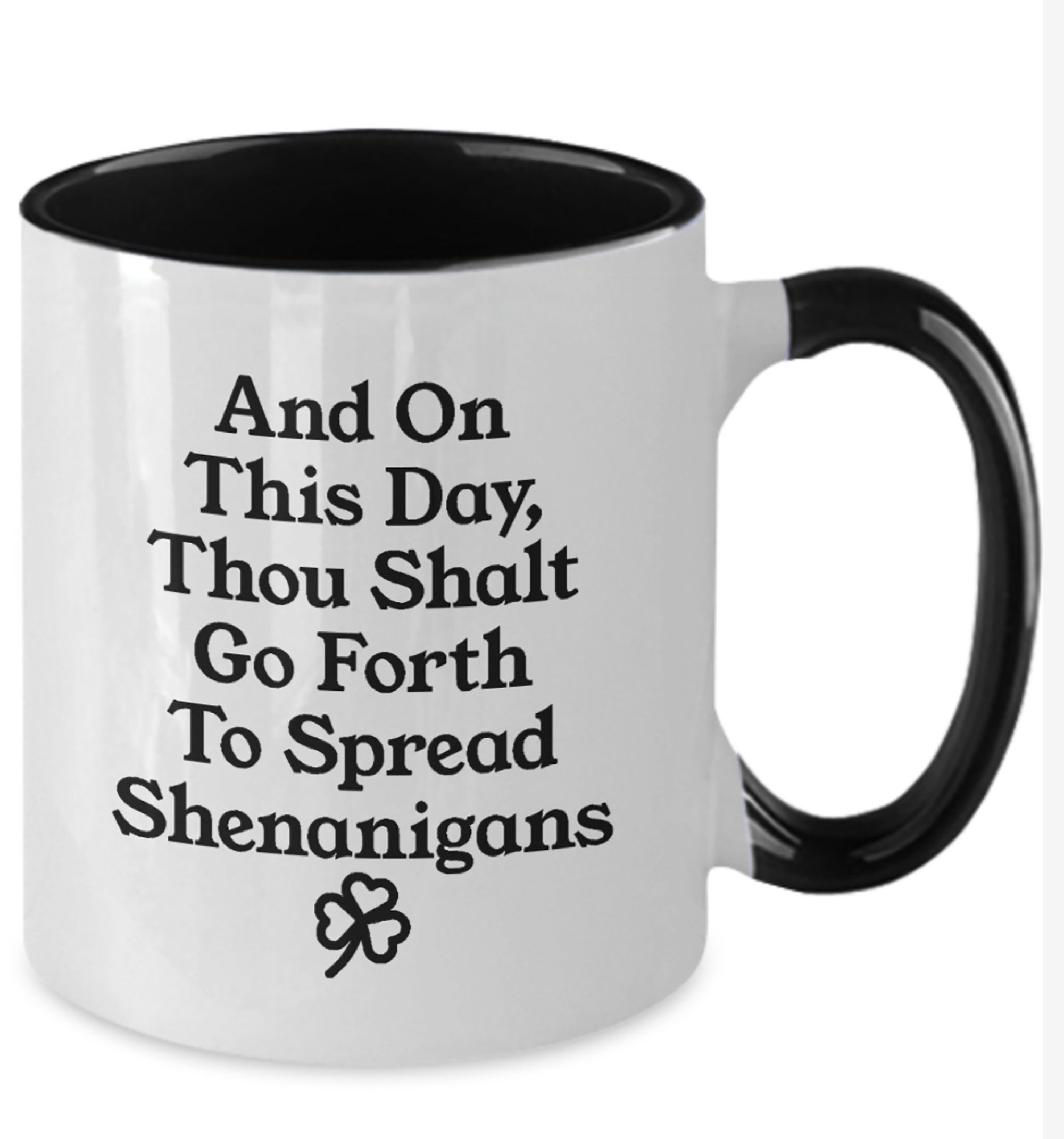 Spread Shenanigans Mug: Funny St. Patrick's Day Gift - Etsy