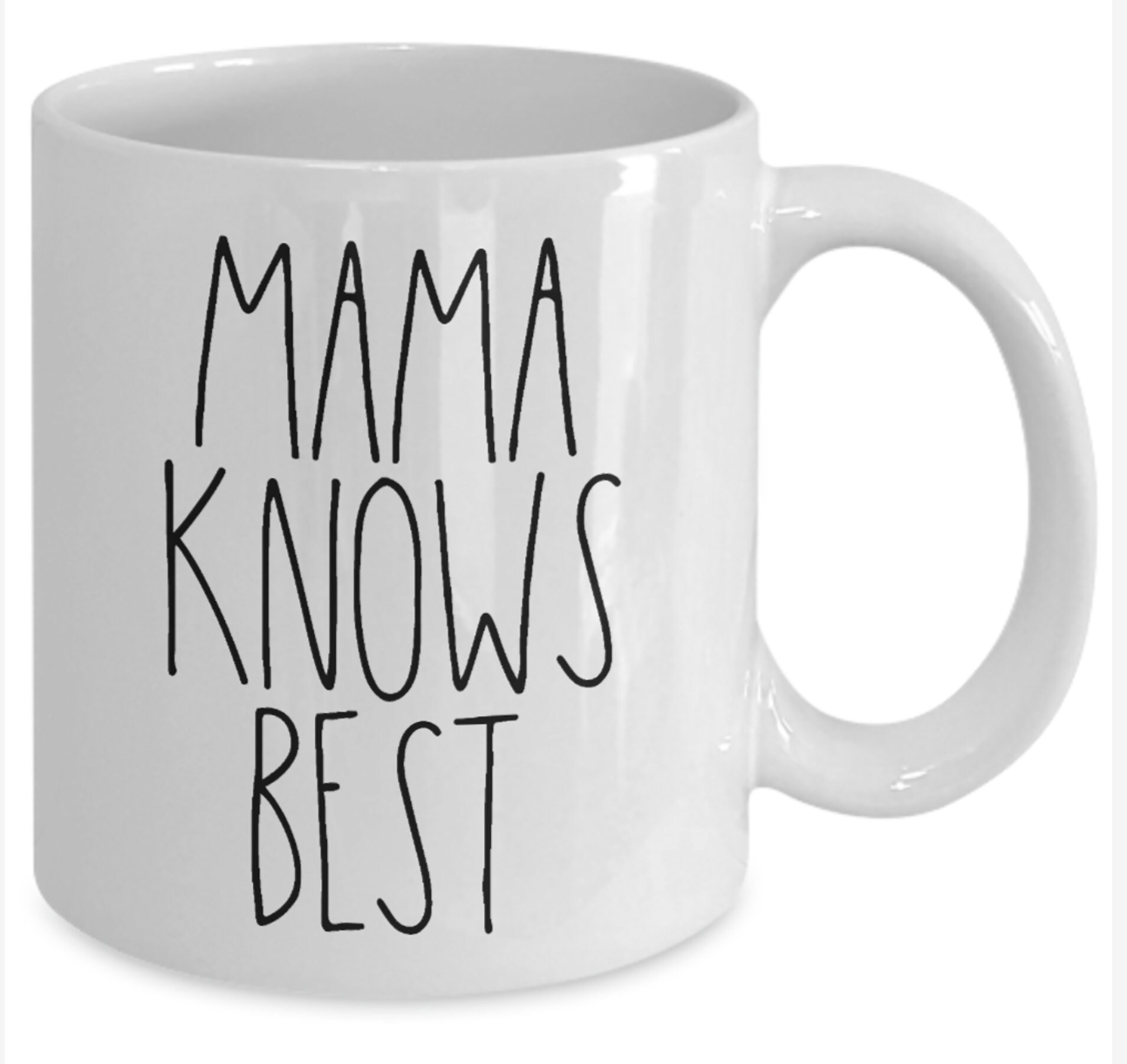Mama Knows Best Mothers Day Gift Funny Mom Mugs Minimalist | Etsy