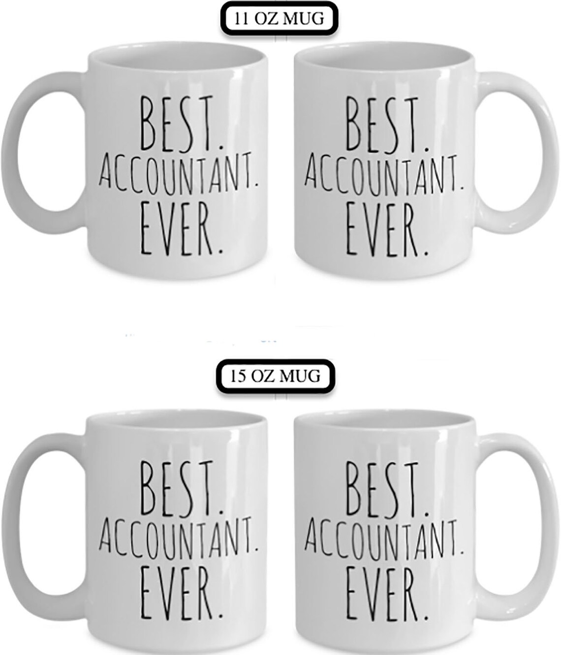 Best Accountant Ever Personalized Mug Custom Accountant Gift | Etsy