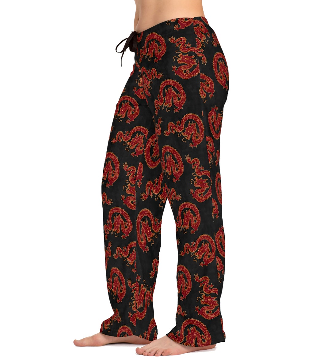 Chinese Dragon Pajama Pants for Women, Year of the Dragon 2024, Super ...