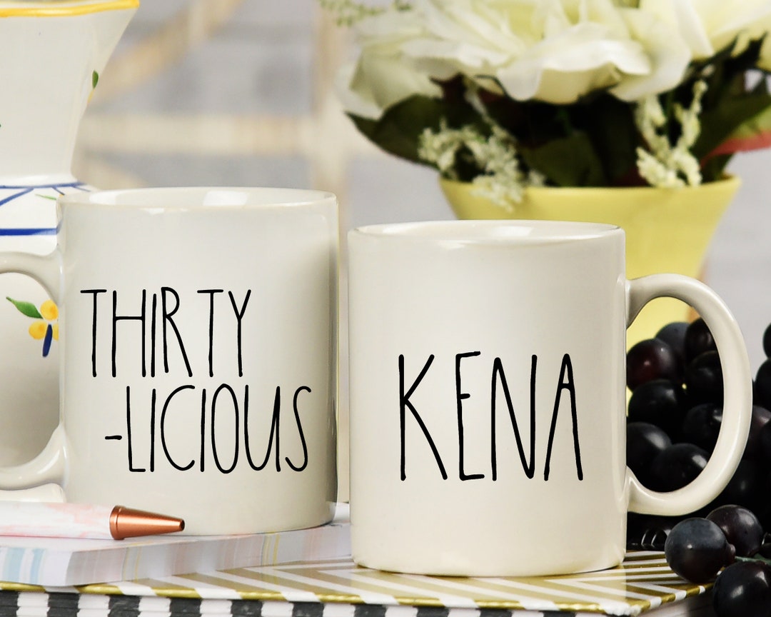 Personalized 30th Birthday Gift for Women, Thirty-licious, Funny ...