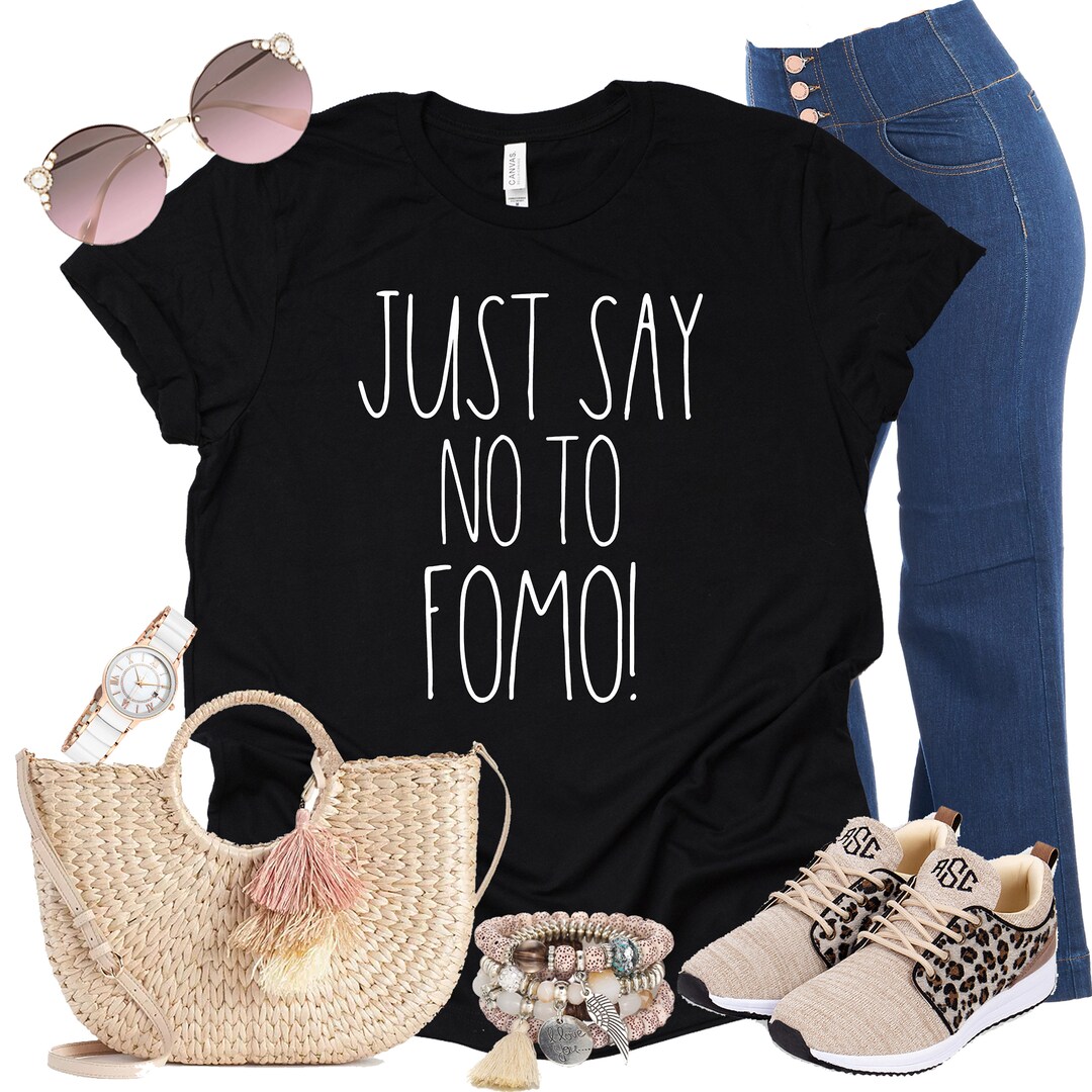 Just Say No to FOMO Shirt: Funny Social Anxiety Tee - Etsy
