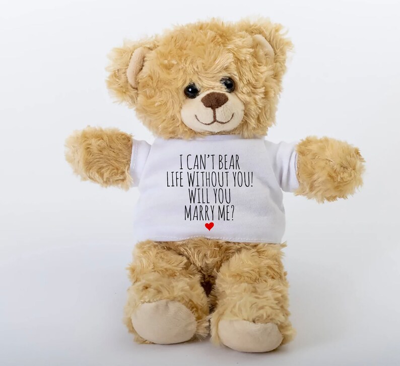 Personalized Will You Marry Me Proposal Gift Pack Teddy Bear - Etsy