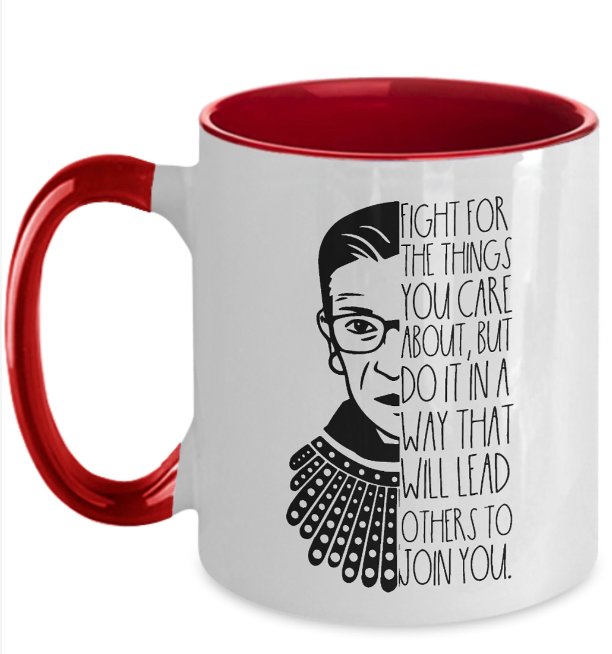 RBG Fight Mug Inspirational Ruth Bader Ginsburg Gift Fight | Etsy