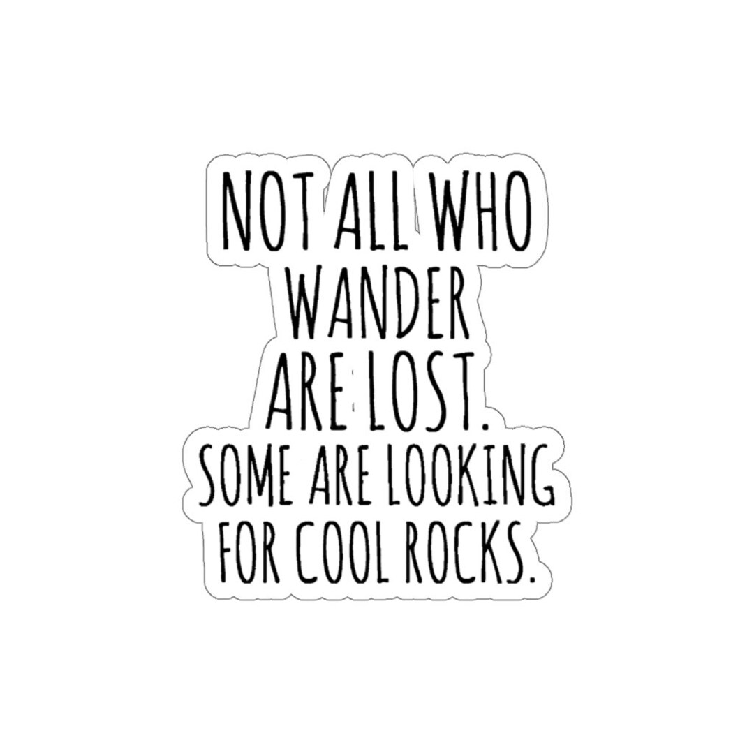 Funny Rock Hunter Sticker: Geologist Gift, Waterproof Vinyl - Etsy