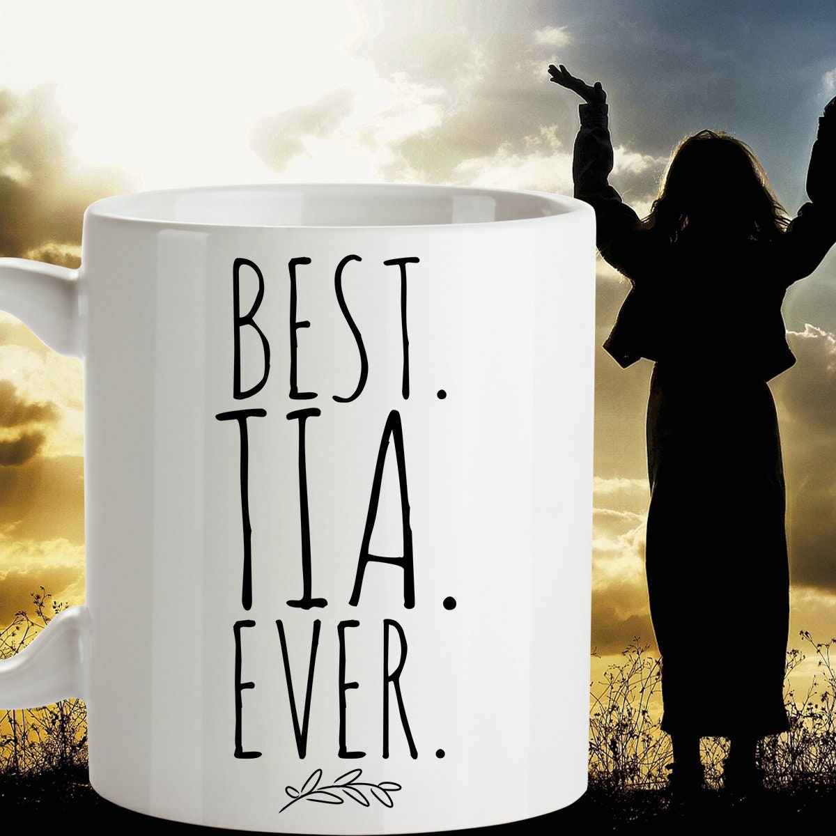 T For Tia Coffee Mug Best Tia Ever Aunt T Etsy