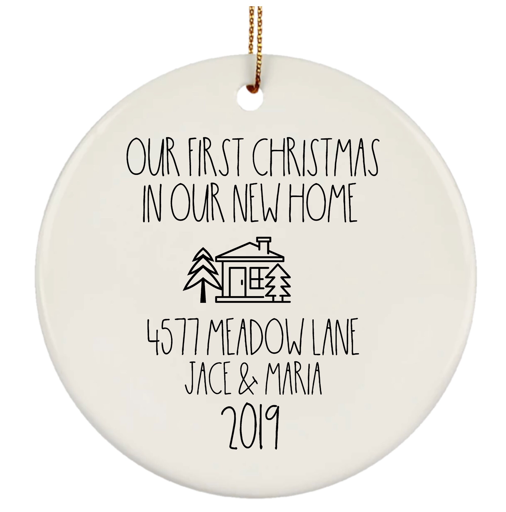 Personalized First Christmas in Our New Home Ornament 2025: New ...