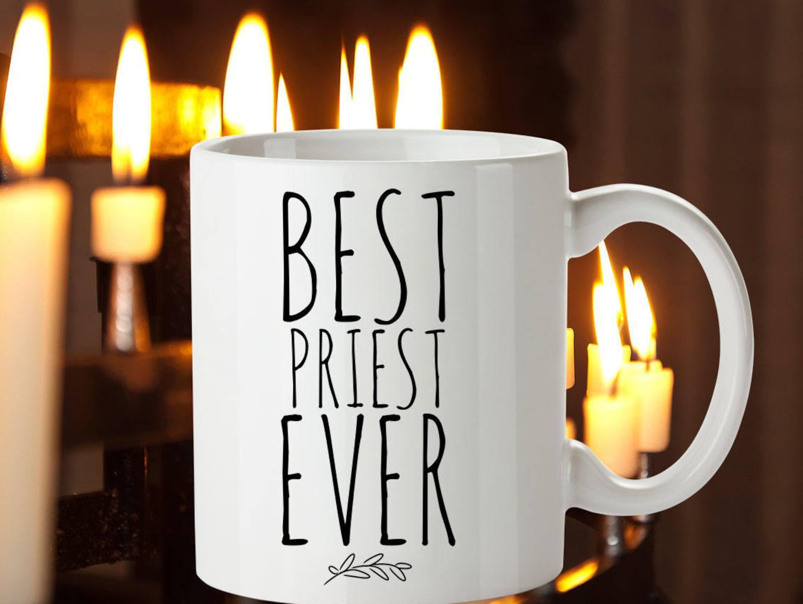Personalized PRIEST Coffee Mug, Priest Thank You Gift, Catholic Church ...