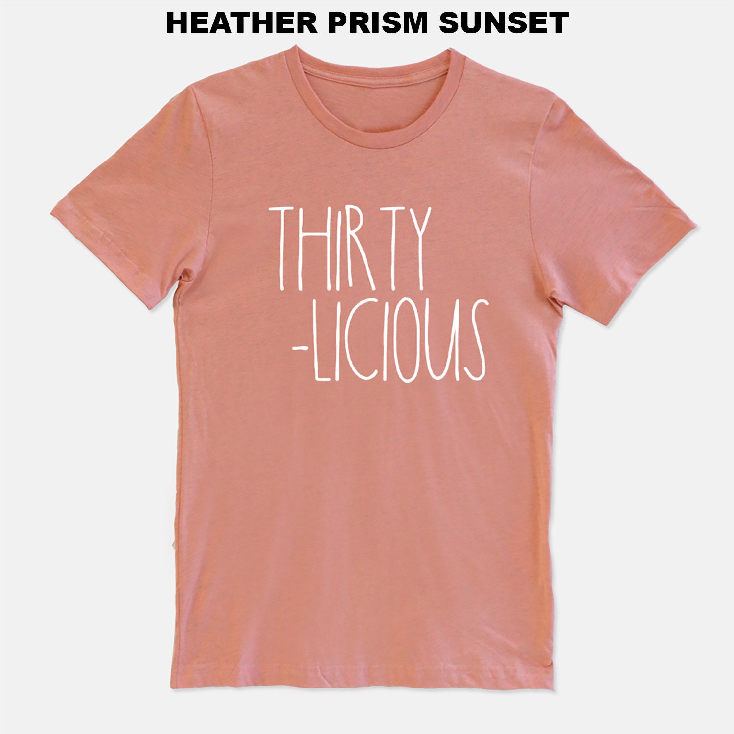 30th Birthday Tee Thirty-licious Unisex BELLA CANVAS - Etsy