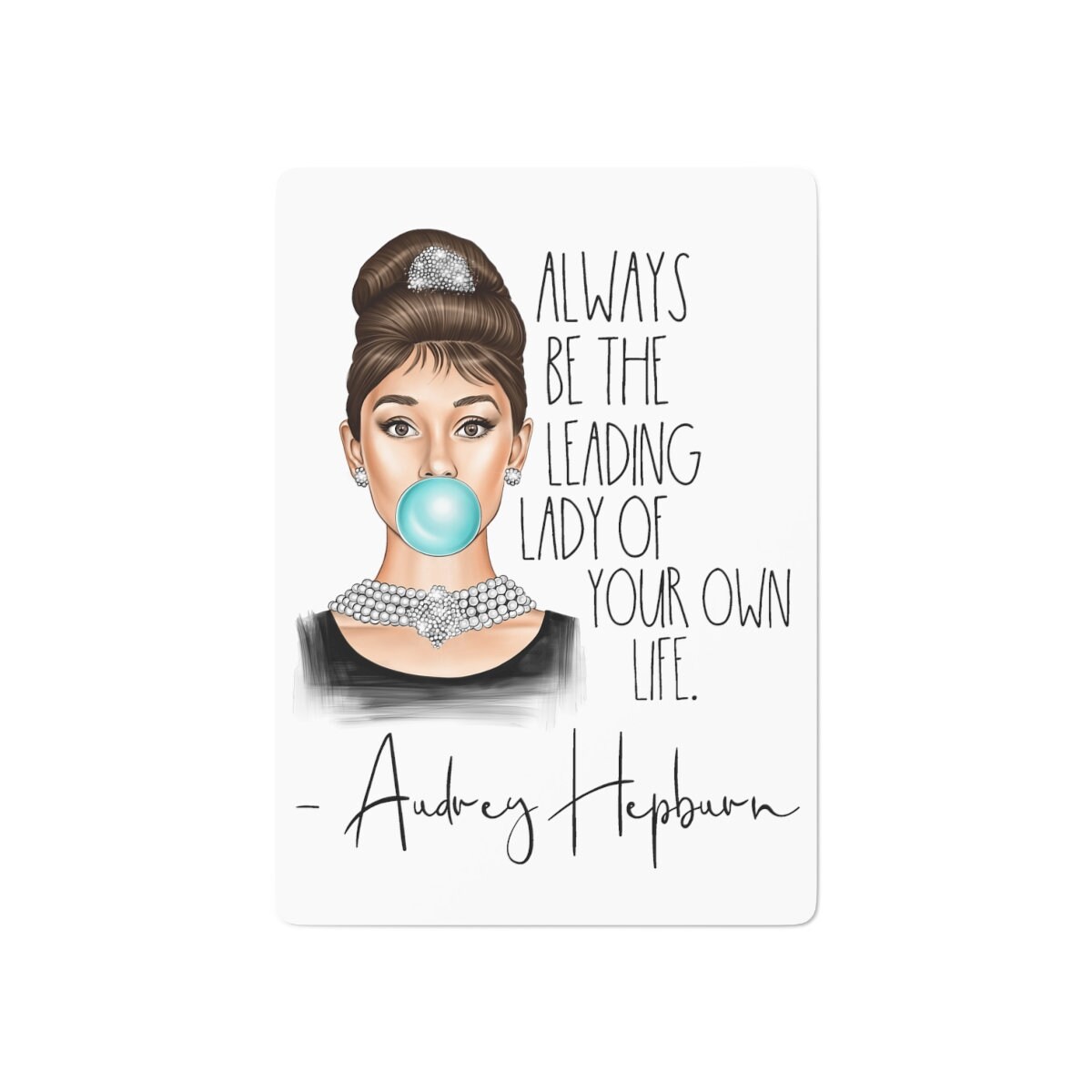 Audrey Hepburn Poker Cards Always Be the Leading Lady Women - Etsy