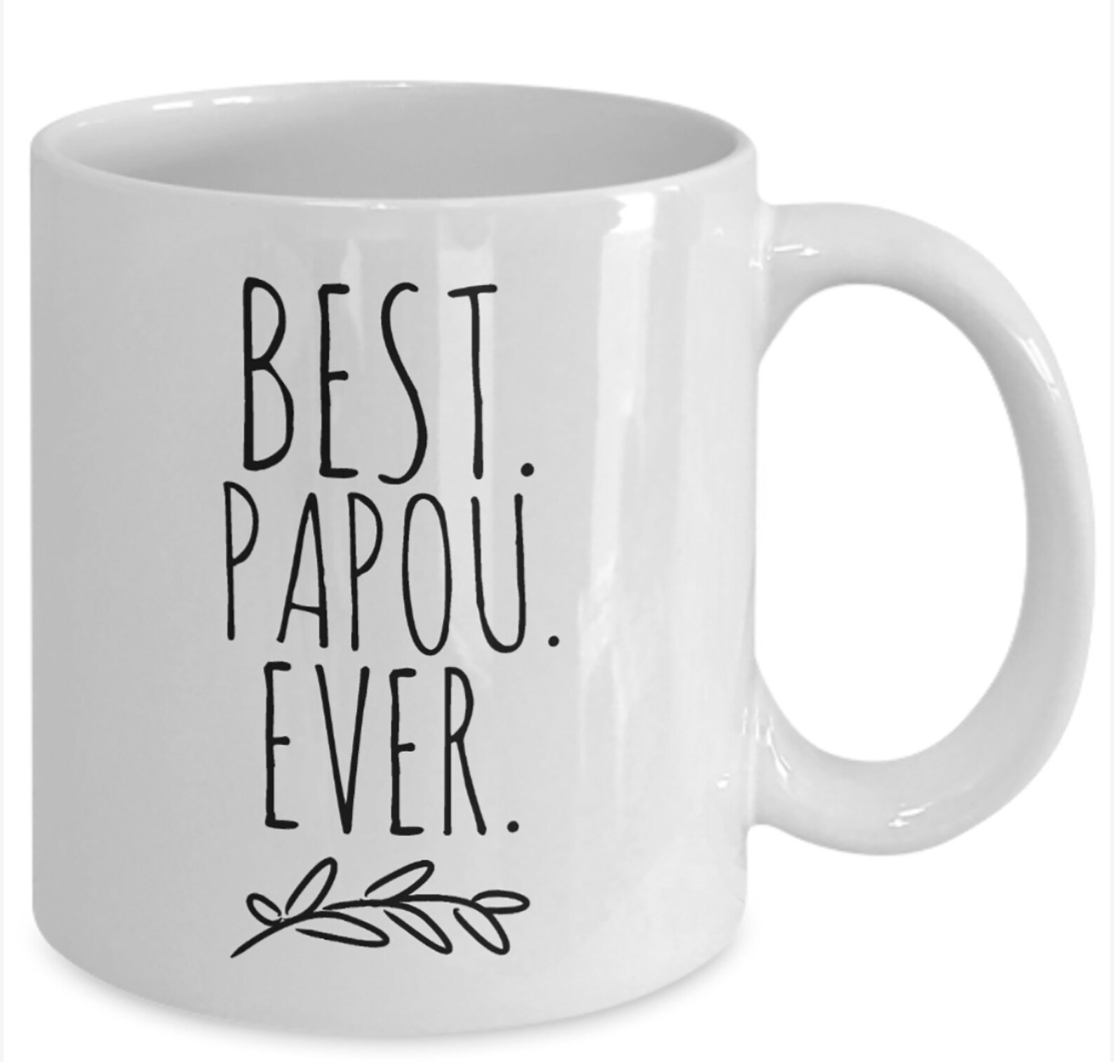BEST PAPOU EVER Coffee Mug Gift for Greek Grandpa Papou Mug | Etsy