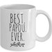 BEST PAPOU EVER Coffee Mug Gift for Greek Grandpa Papou Mug Grandpa ...