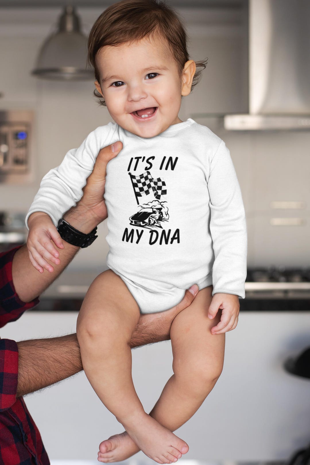 Race Car Baby Onesie®: Checkered Flag, Drift Racing Outfit - Etsy