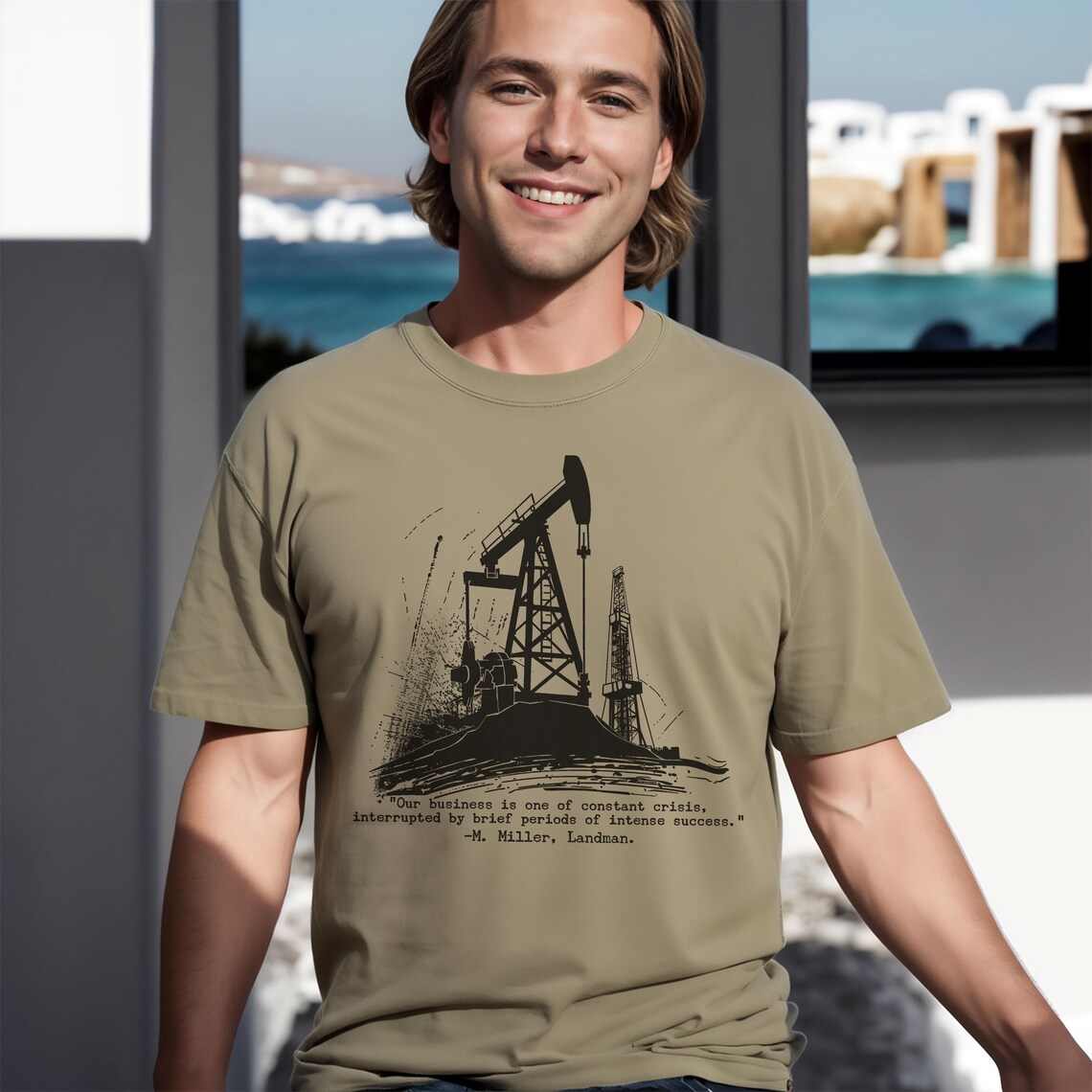 Texas Oilman Comfort Colors® T-shirt, Trending Show Quotes Shirt, Patch ...