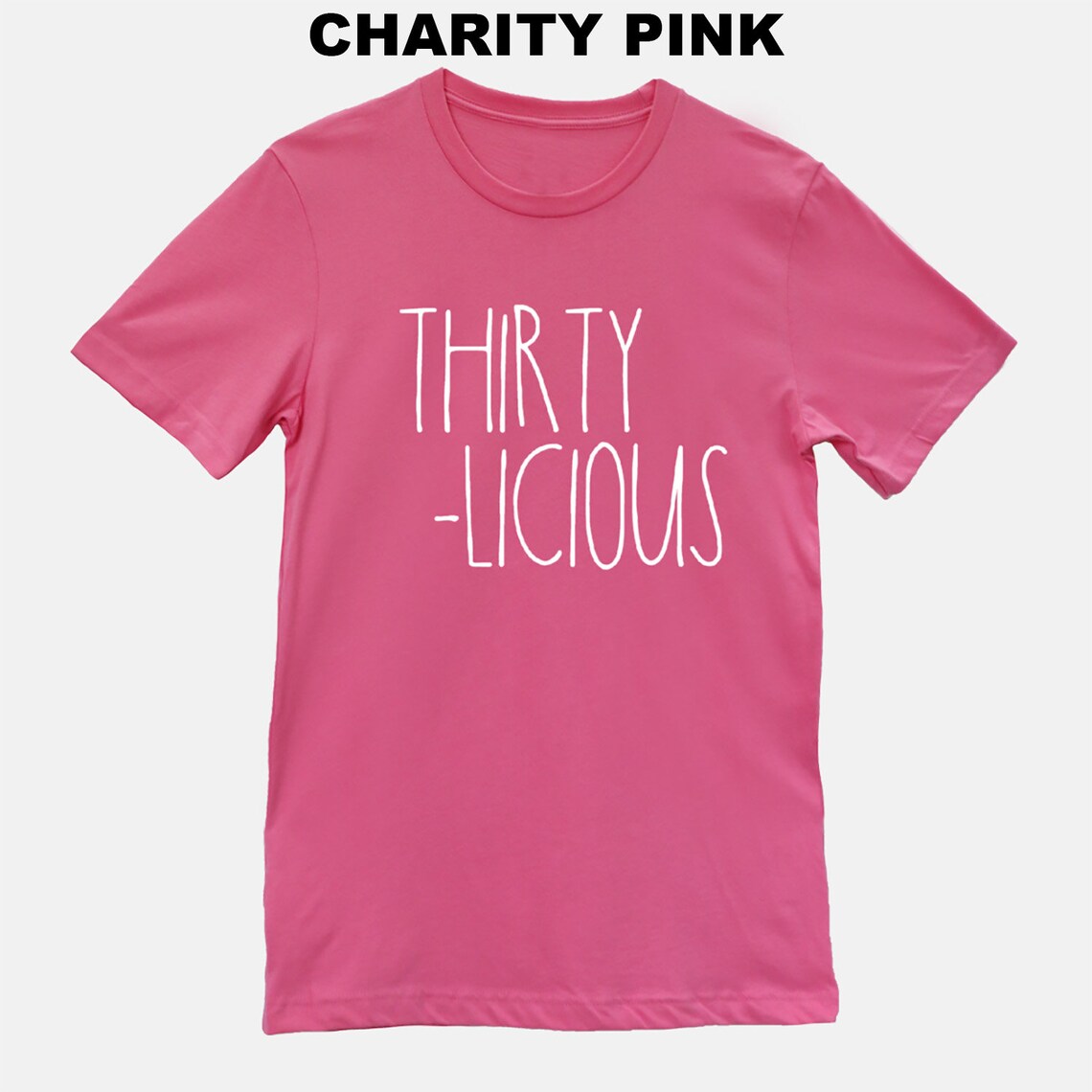 30th Birthday Tee Thirty-licious Unisex BELLA CANVAS - Etsy