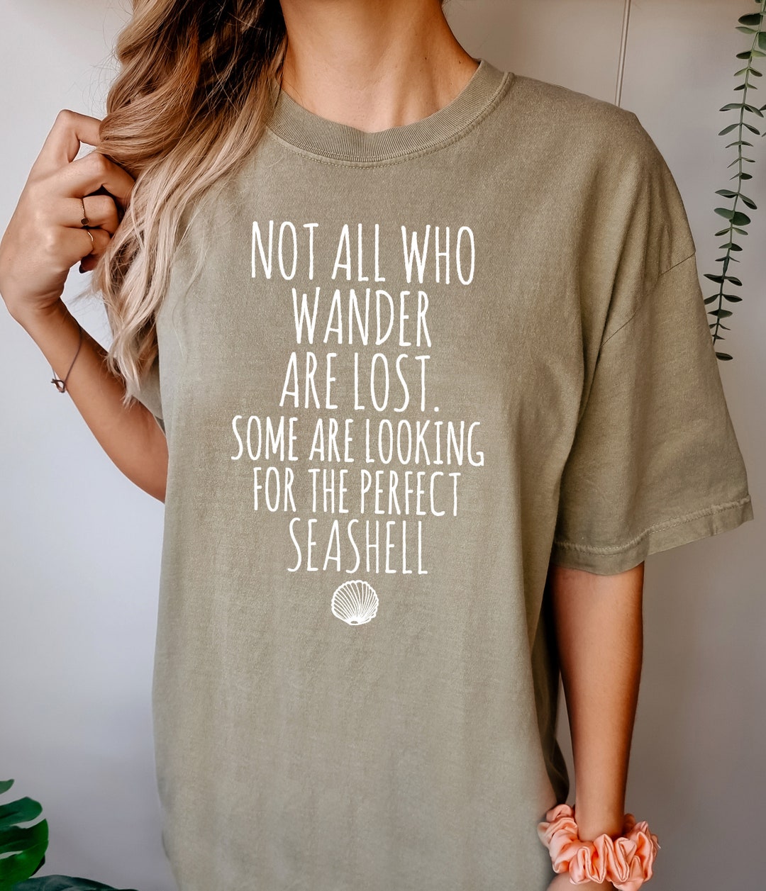 Seashell Lover T-shirt, Not All Who Wander Are Lost, Looking for ...