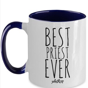 Personalized PRIEST Coffee Mug, Priest Thank You Gift, Catholic Church ...
