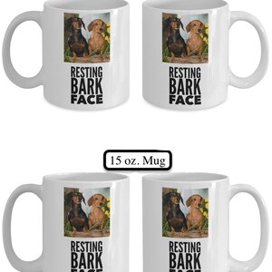 Personalized Dog Photo Mug: Resting Bark Face, Custom Pet Gift - Etsy